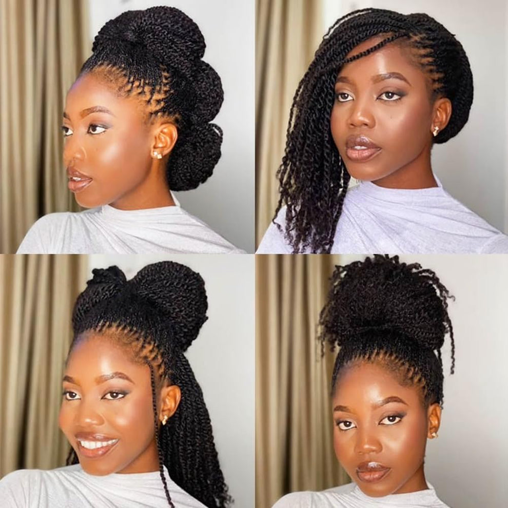 [Style Icon] 3 Packs/5 Packs Afro kinky Bulk Human Hair Extensions For